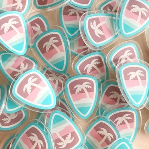 Piece of Paradise Acrylic Pin // Lapel Pin / Tropical Pin / Pin ...