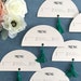 Half Moon Tassel Menus //wedding Menu // Mid-century // Reception Menu ...