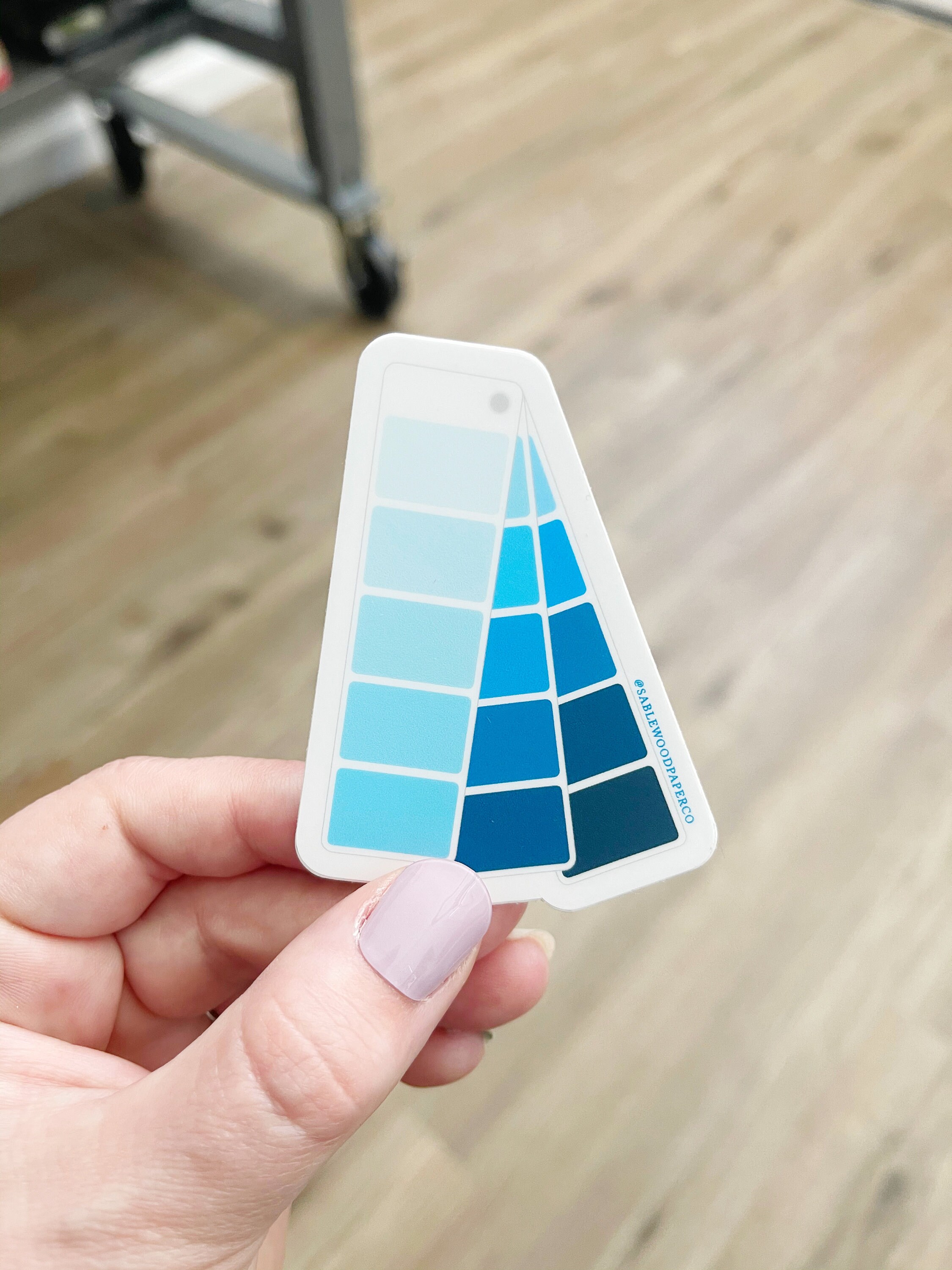 Shades of Blue Sticker // color swatch sticker / blue sticker | Etsy