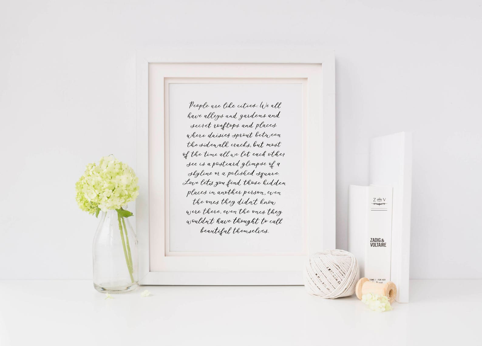 SINGLE Custom Calligraphy Vow // hand Lettered Poem / Personalized Poem ...
