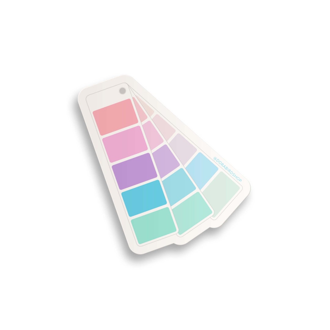 Shades of Pastel Sticker // Color Swatch Sticker / Pastel Sticker ...
