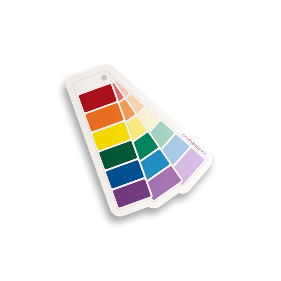 Shades of Rainbow Sticker // Color Swatch Sticker / Pride Sticker ...