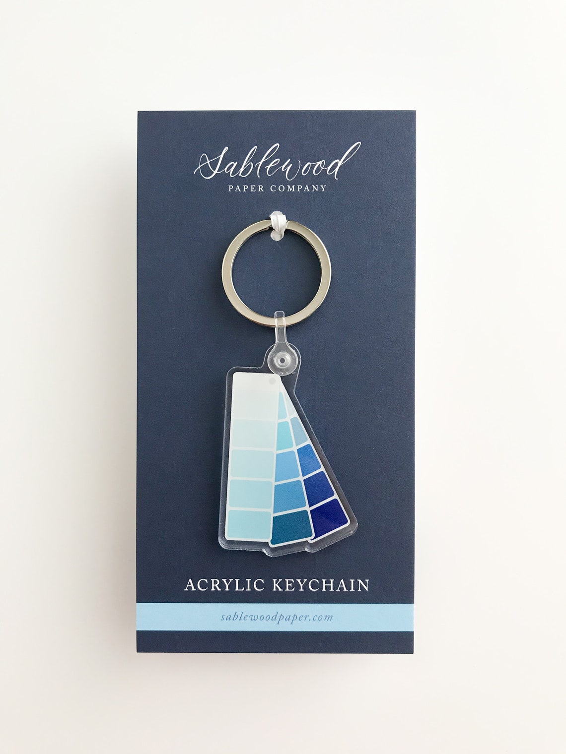 Shades of Blue Acrylic Keychain // Acrylic Keychain / Designer - Etsy