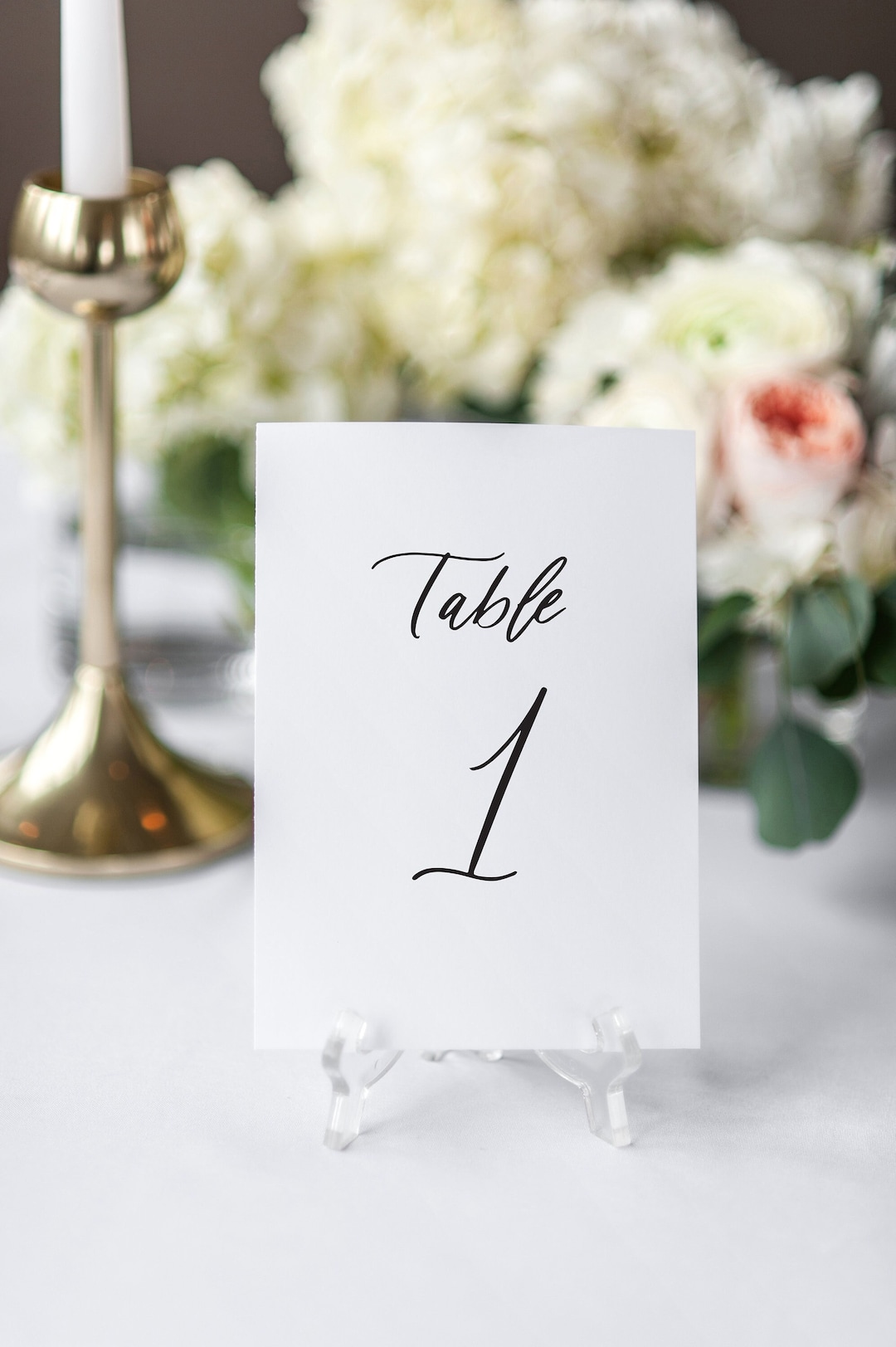 Calligraphy Wedding Table Numbers 1-10 / table Cards / Wedding / Table ...