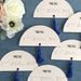 Half Moon Tassel Menus //wedding Menu // Mid-century // Reception Menu ...