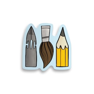 Tools of the Trade Sticker // Calligraphy Sticker / Pencil Sticker ...