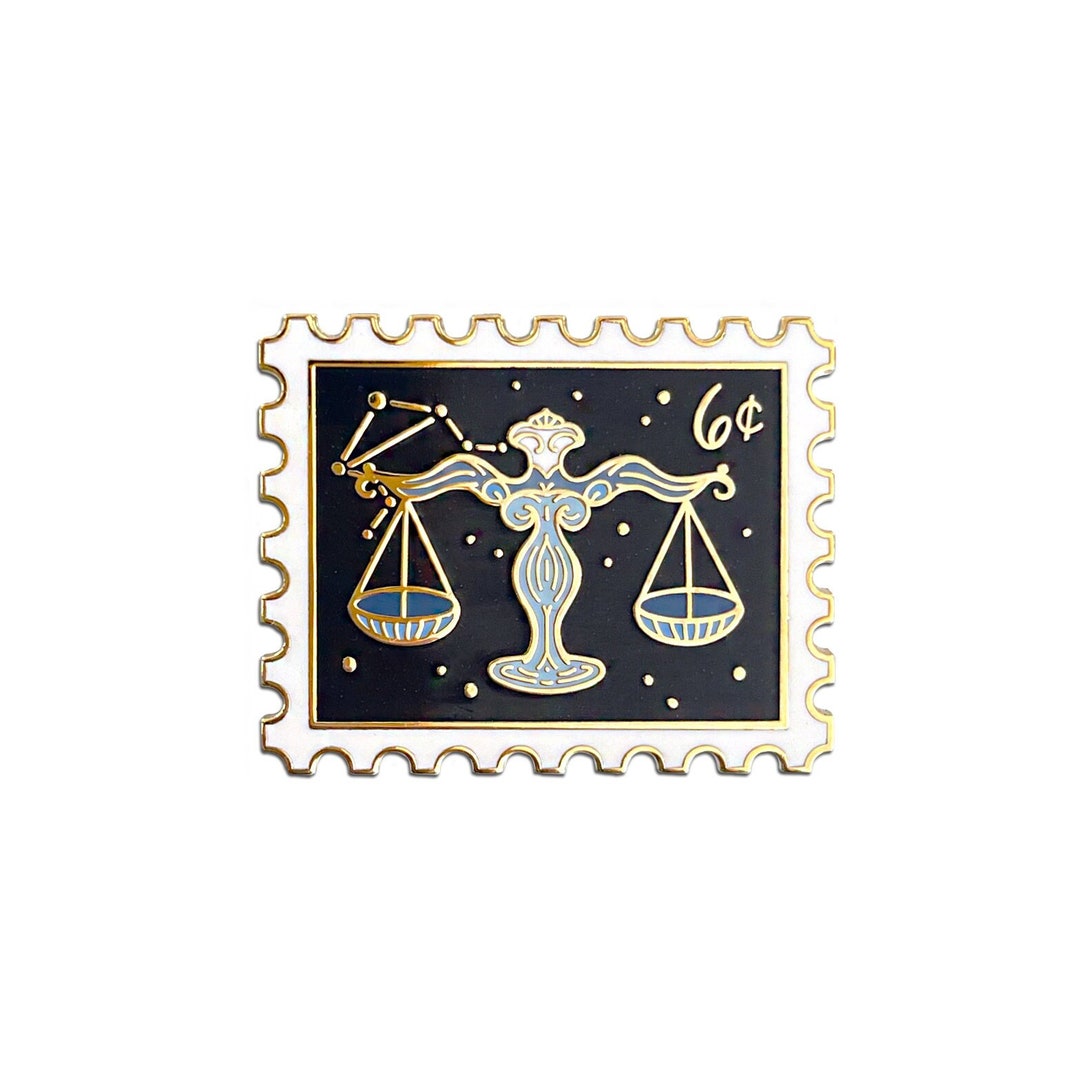 Libra Zodiac Enamel Pin // Zodiac / Star Sign / Witchy Pin / Birth ...