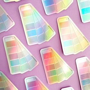 Holographic Swatch Sticker // Rainbow / Designer / Graphic Designer ...