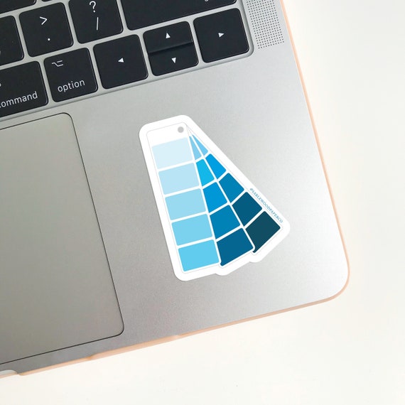 Shades of Blue Sticker // Color Swatch Sticker / Blue Sticker | Etsy