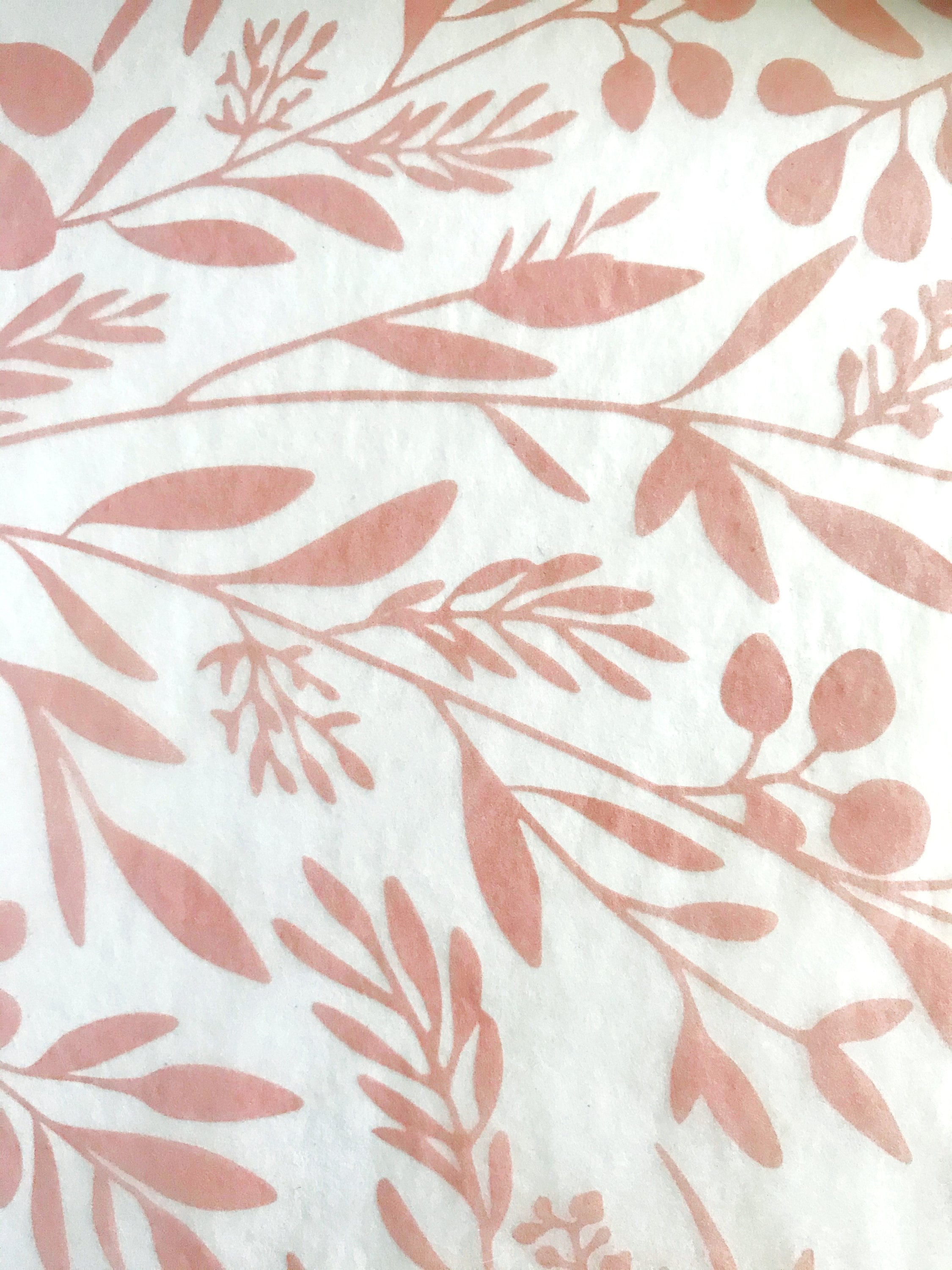 Pink Floral Tissue Paper Pack of 6 // Gift Wrap / Flower - Etsy