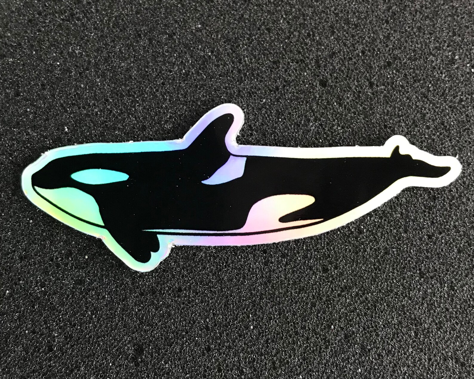Holographic Orca Sticker // Spy Hopping Orca / Whale Sticker / - Etsy