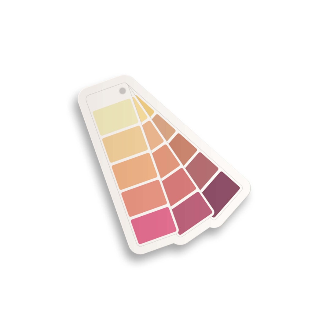 Shades of Sunset Sticker // Color Swatch Sticker / Sunset Sticker ...
