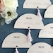 Half Moon Tassel Menus //wedding Menu // Mid-century // Reception Menu ...