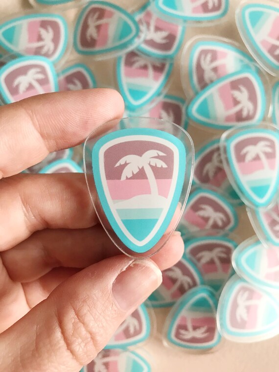 Piece of Paradise Acrylic Pin / lapel pin / tropical pin / pin | Etsy