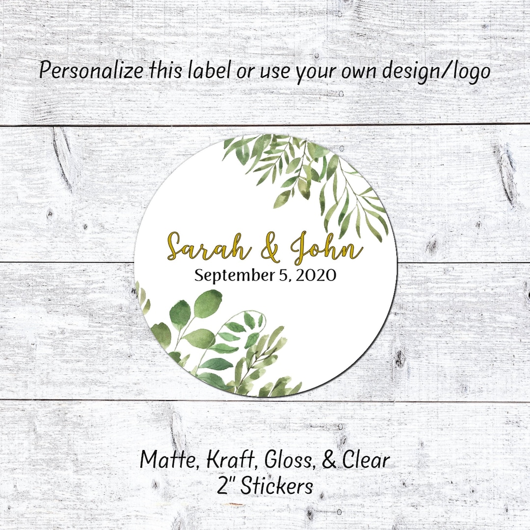Personalized Wedding Favor Labels & Thank You Stickers – Unique Tags ...