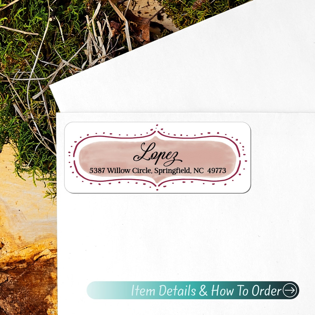 Personalized Address Labels - Elegant Custom Mailing Solutions - Etsy