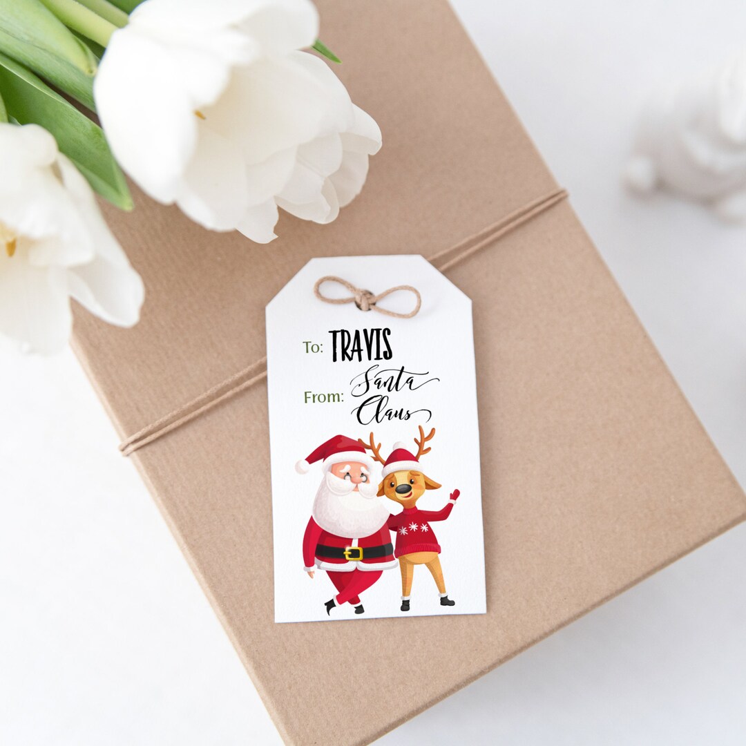 Custom Birthday and Christmas Gift Tags Celebratory Hang Tags for ...