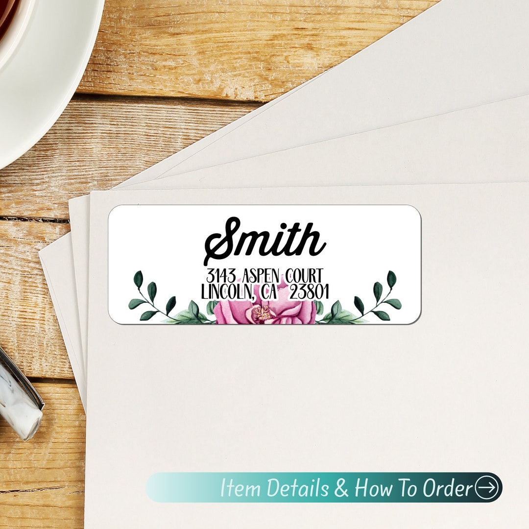 Personalized Address Labels - Elegant Custom Mailing Solutions - Etsy