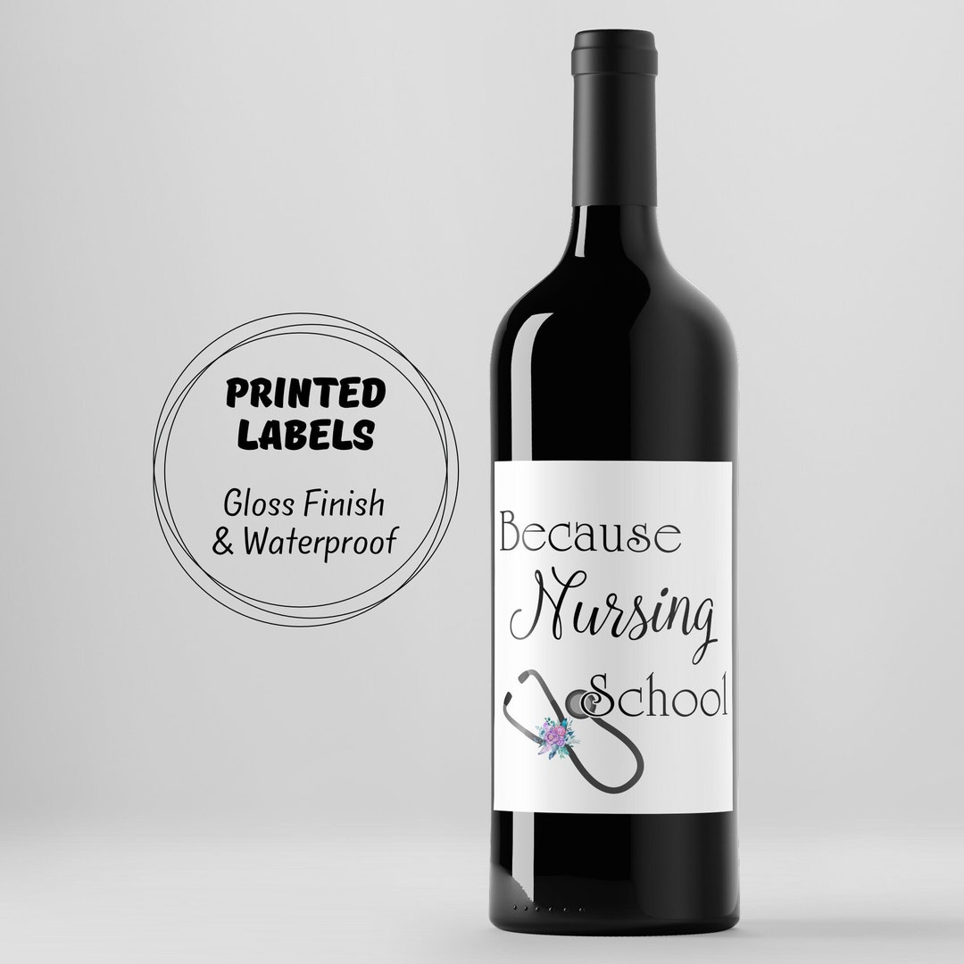 Custom Wine Label for Nursing Graduates and Healthcare Heroes - Etsy