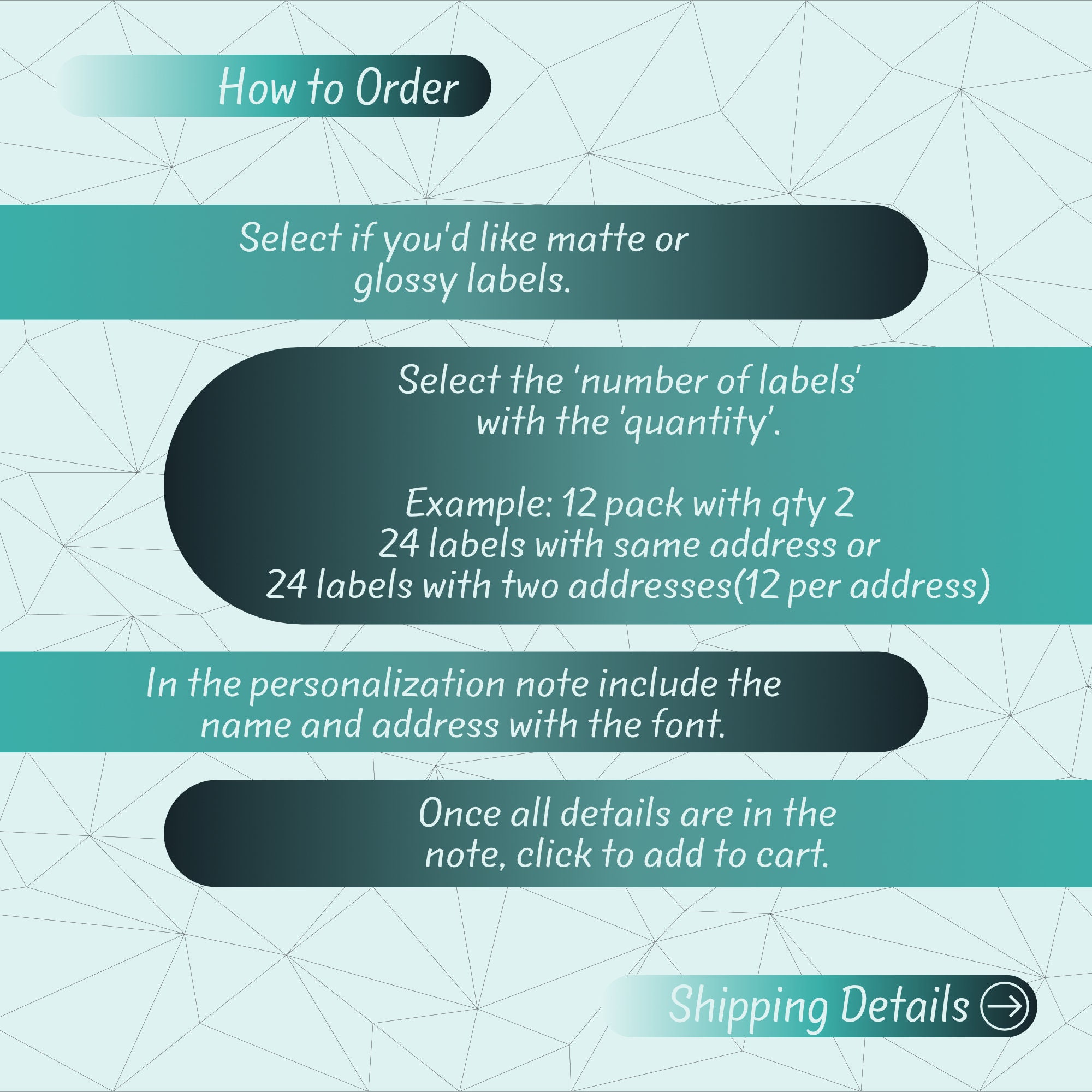 Return Address Labels - Elegant Custom Mailing Solutions - Etsy