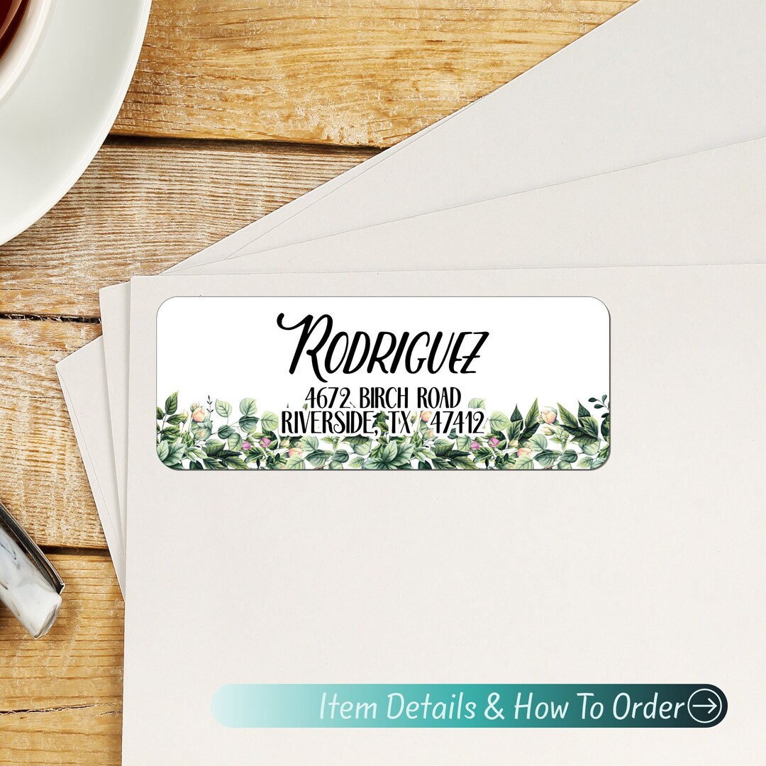 Personalized Address Labels - Elegant Custom Mailing Solutions - Etsy