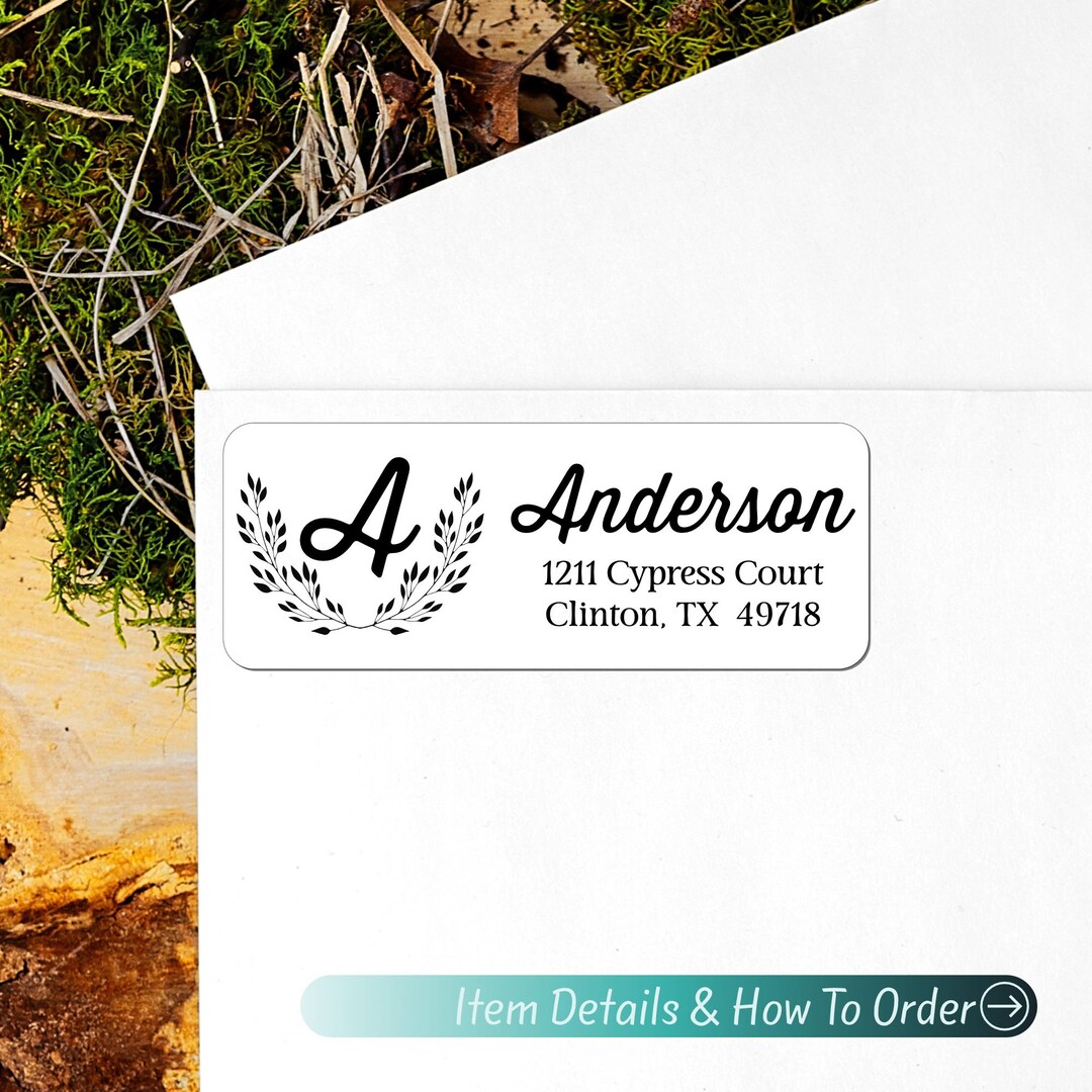 Elegant Custom Address Labels for Weddings & Personal Use - Etsy