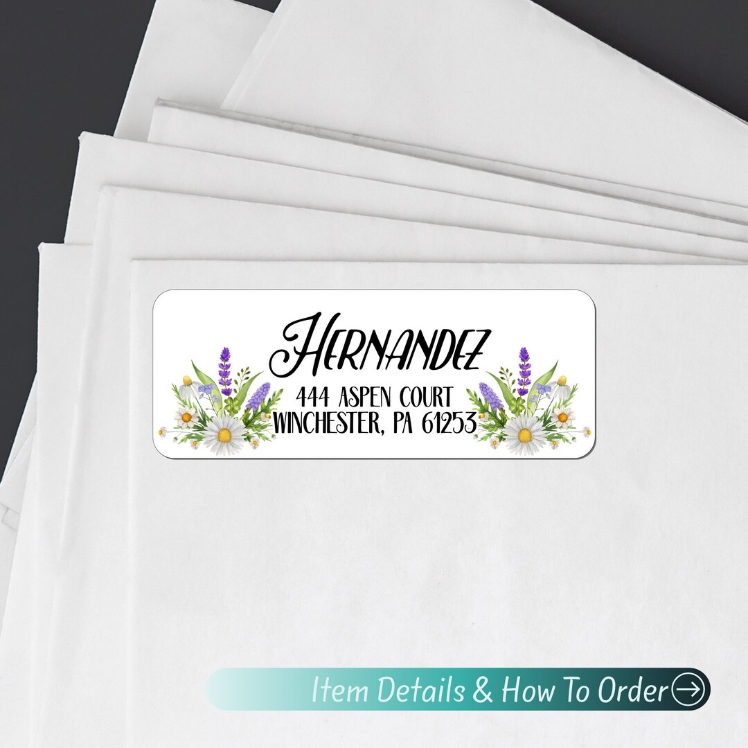 Elegant Custom Address Labels for Weddings & Personal Use - Etsy