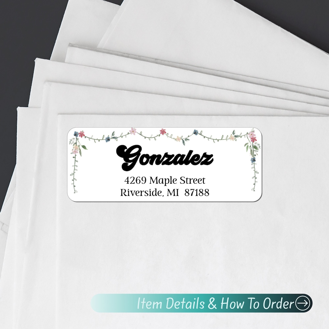 Personalized Address Labels Elegant Custom Mailing Solutions - Etsy