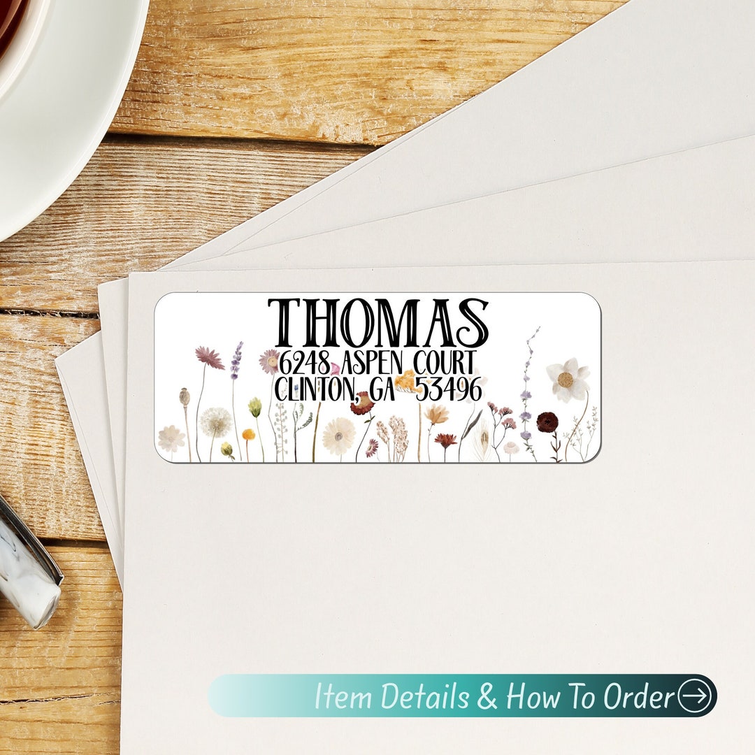 Elegant Custom Address Labels for Weddings & Personal Use - Etsy