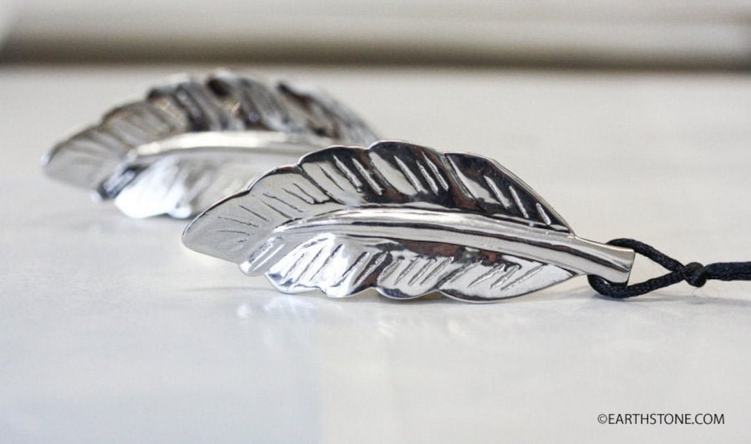 XXL/ Genuine 925 Sterling Silver 57x20mm Leaf Pendant Carved Leaf Shape ...