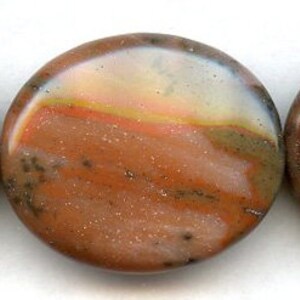 XL/ Autumn Stone 25x30mm Flat Oval Loose Beads 16 Strand - Etsy