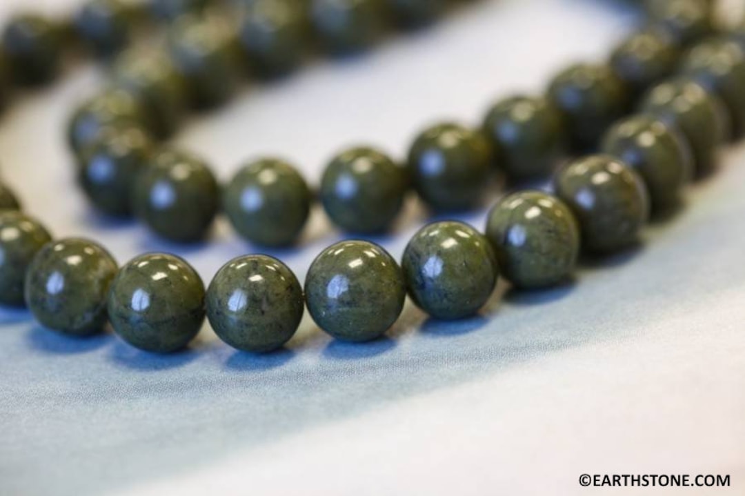 M/ Soocho Jade 10mm Round Beads 16 Strand Enhanced Nephrite Jade ...