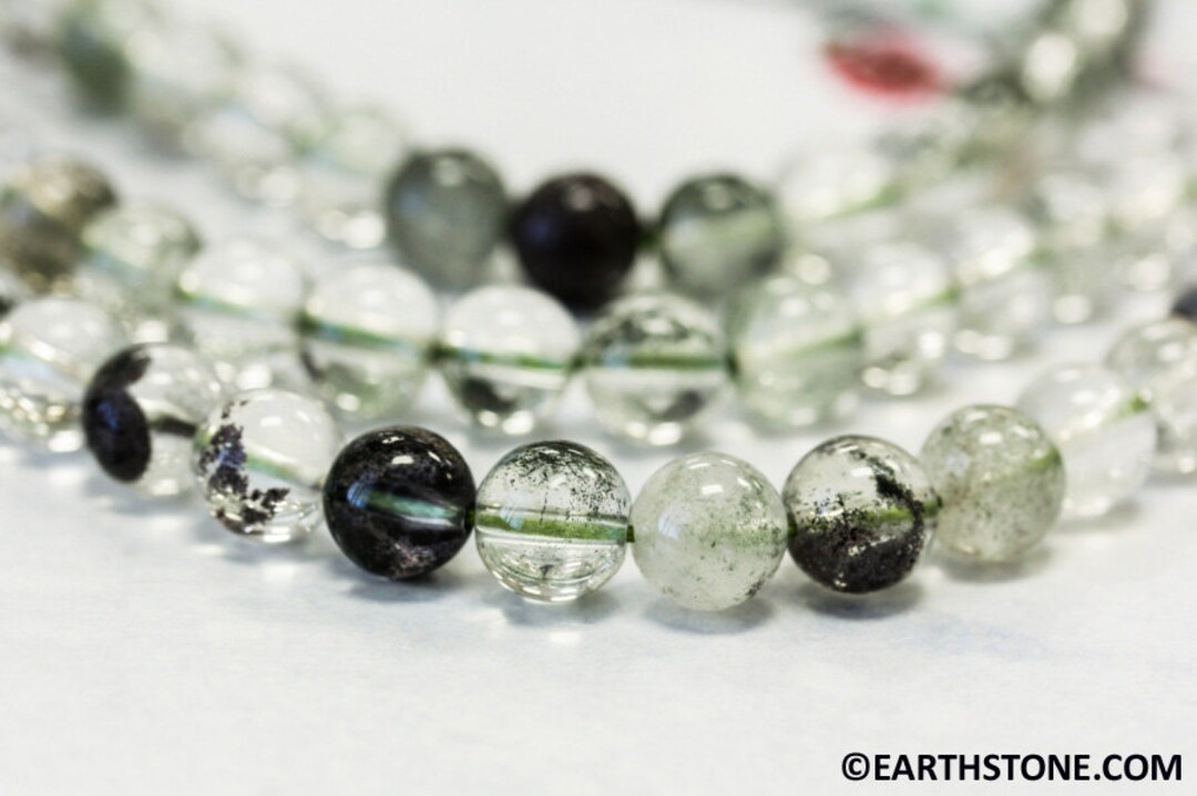 M/ Green Lodalite 10mm/ 9mm/ 8mm Smooth Round Beads 15.5 Strand ...