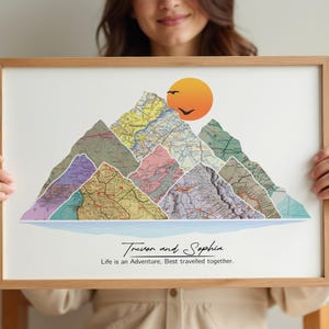 Personalized Couple Travel Map – Anniversary Gift, Custom Map, Travel ...