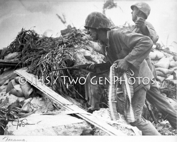 WWII Photo Marine Battle Tarawa Betio WWII Historic WWII - Etsy