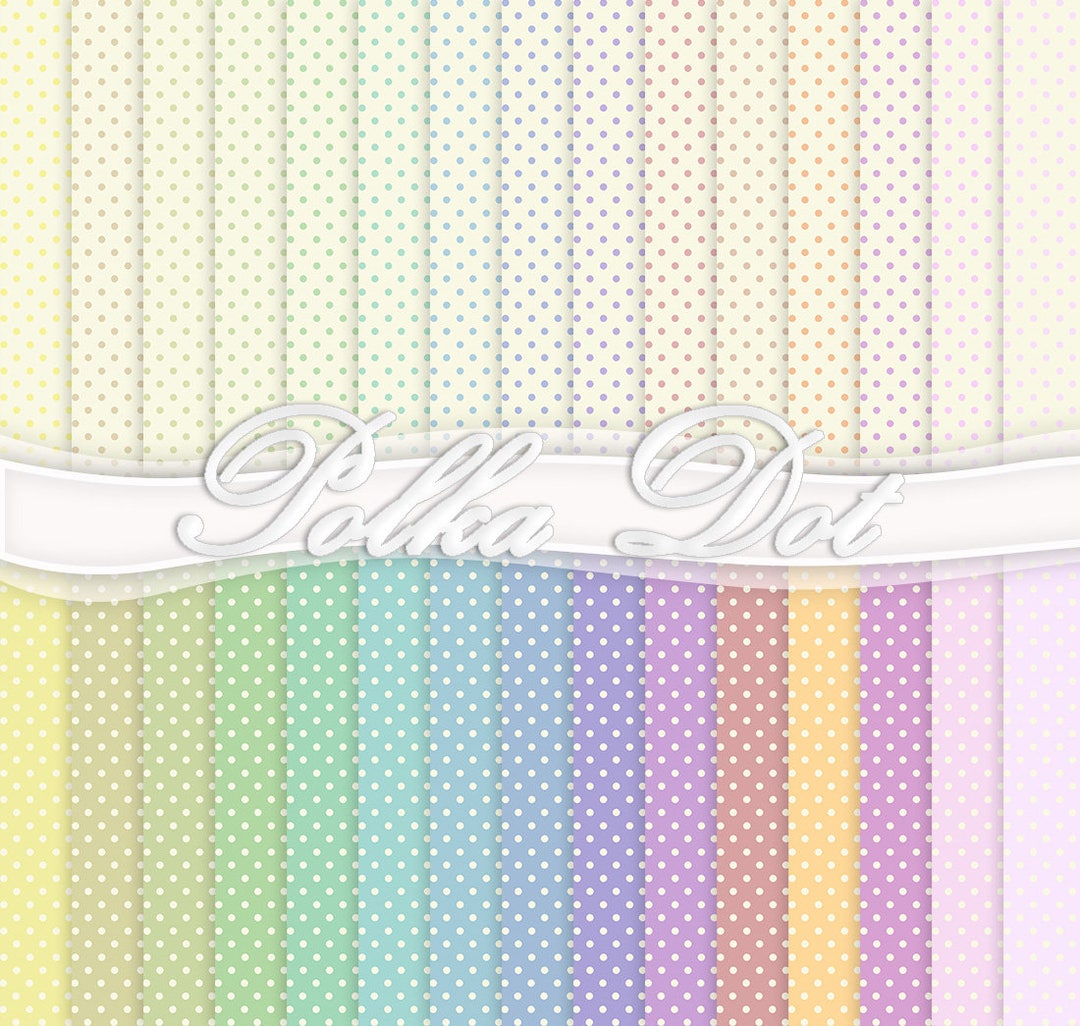 Polka Dot Digital Paper Set of 30 Polka Dot Digital Polka Dot Printable ...