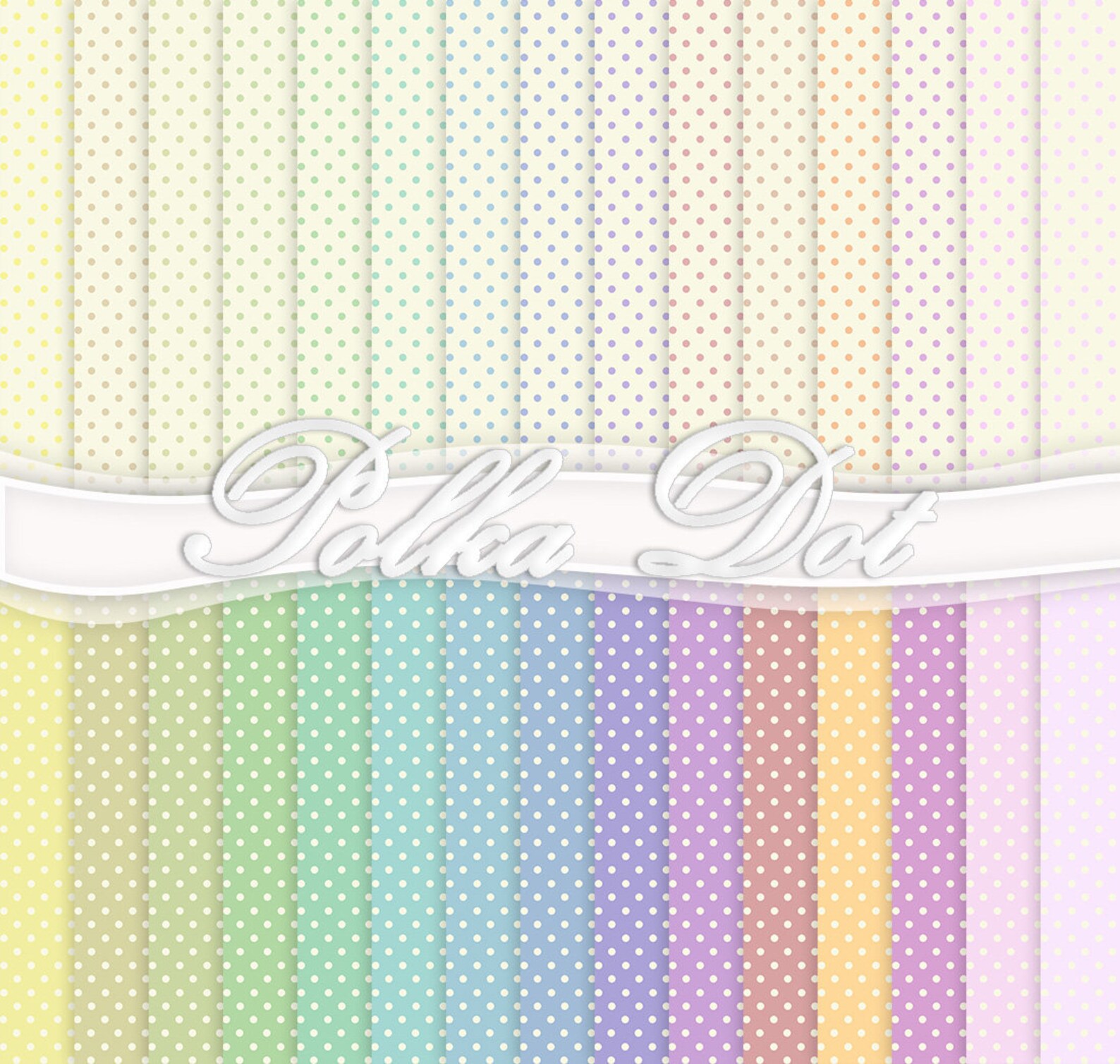 Polka Dot Digital Paper Set of 30 Polka Dot Digital Polka Dot - Etsy
