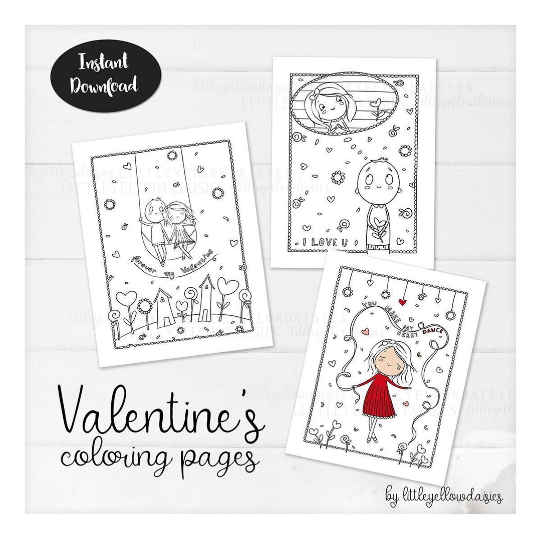 Valentines Day Coloring Pages, Activities for Kids, Valentine's Day ...