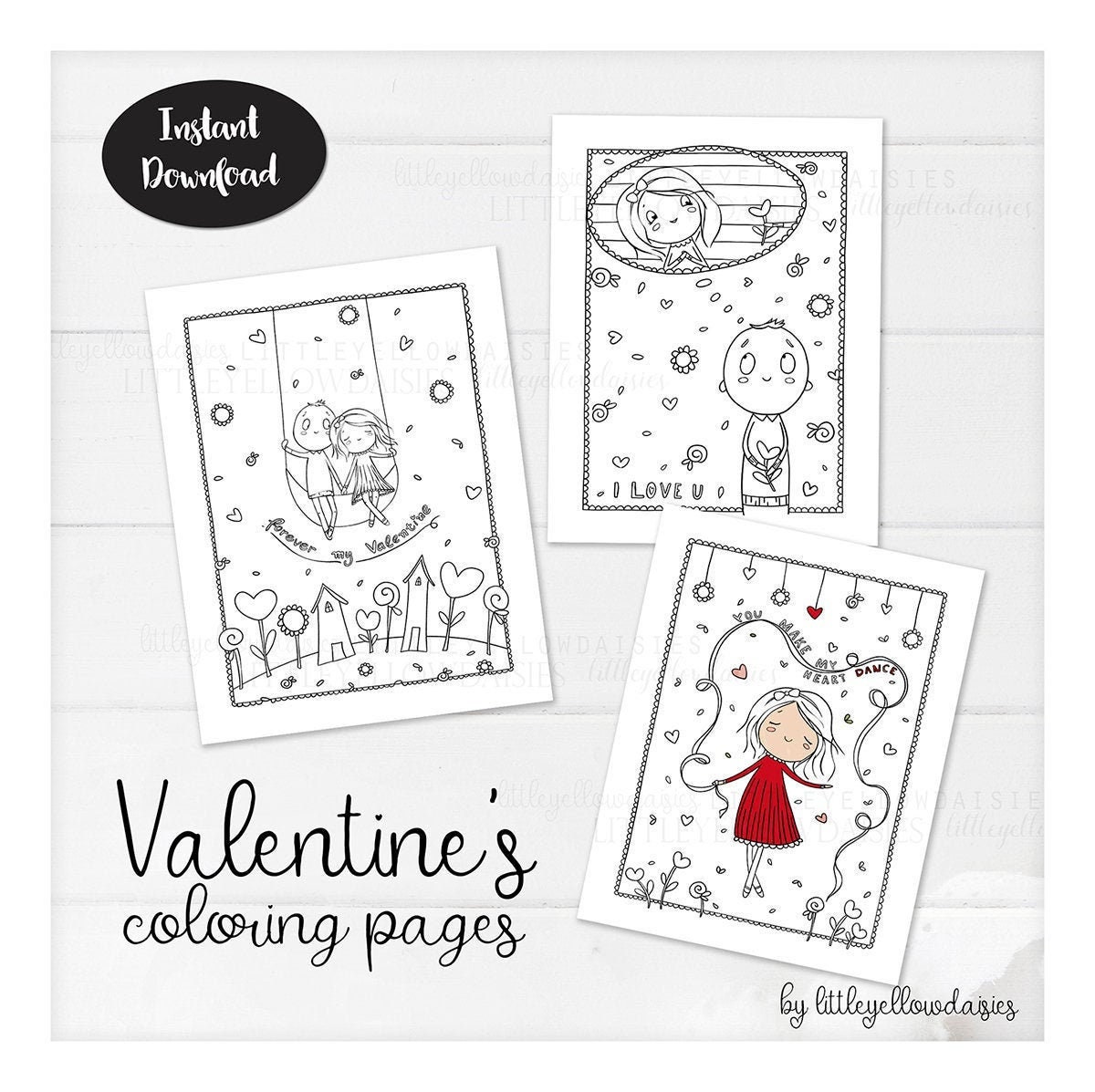 Valentine Day Coloring Pages And Crafts