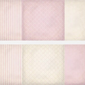 Shabby Chic Baby Pink Digital Paper-baby Girl Digital Paper-heart ...