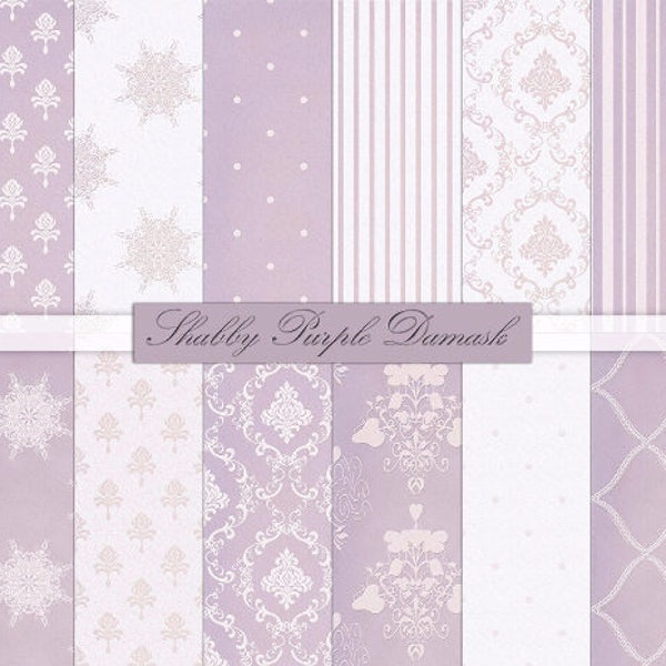 Damask Digital Paper - Etsy