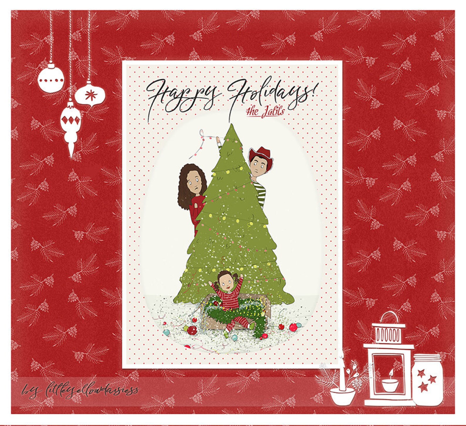 Personalized Christmas Cards-custom Christmas Gift-christmas - Etsy
