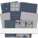 Christmas Digital Paper 12x12 Inch Set of 16 Dark Blue Dark - Etsy