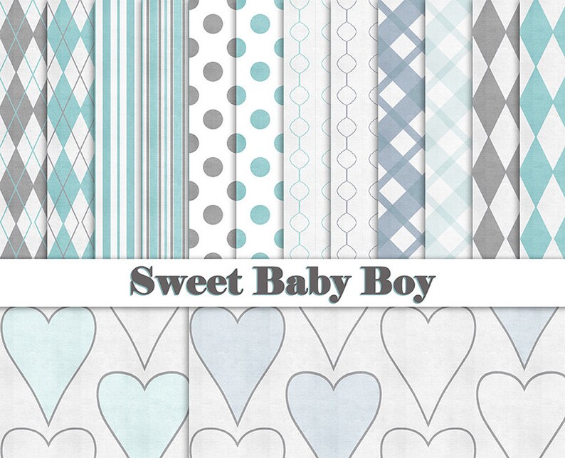 Boy Digital Paper Baby Blue Textured Paper Baby Boy Patterned - Etsy