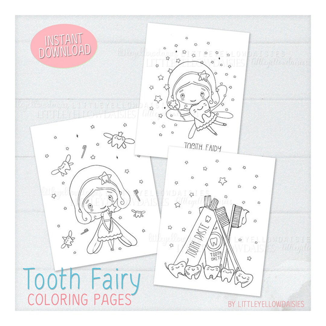 Tooth Fairy Coloring Pages, Teeth Hygiene, Kids Activities, Classroom ...