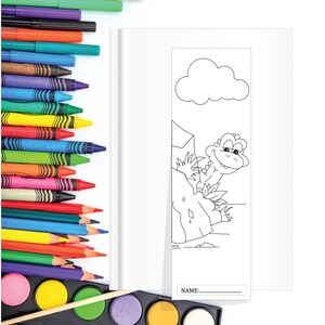 Printable Dinosaur Bookmarks to Color in | Coloring Activity for Kids ...