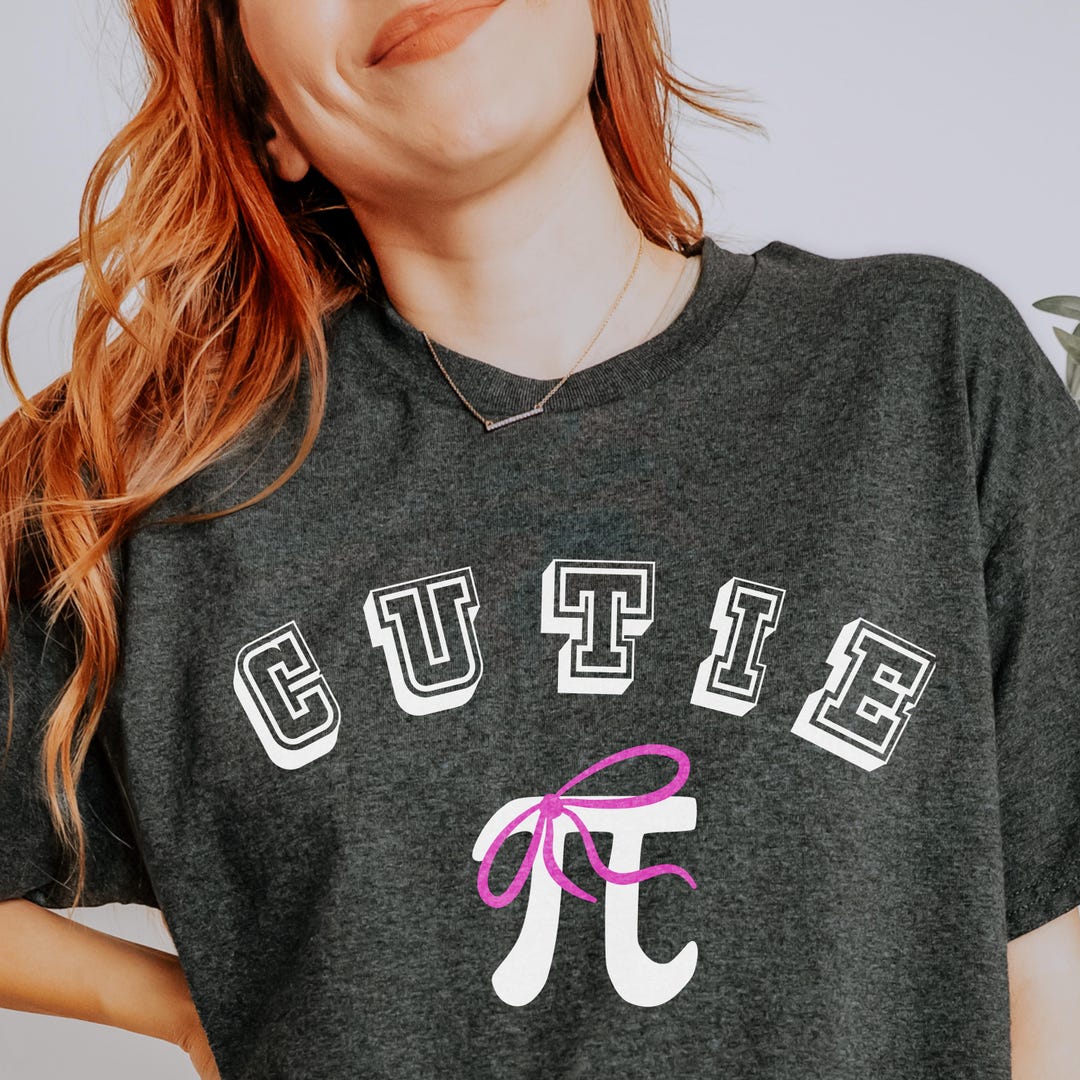 Cutie Pie Day Tshirt 3.14 Pi Day Coquette Bow Tee Womens Piday Shirt ...