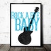 Printable Rock N Roll Nursery Art Rock a Bye Baby Sign | Etsy