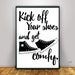 Take off Your Shoes Sign: Entryway Printable Wall Art (digital Download ...