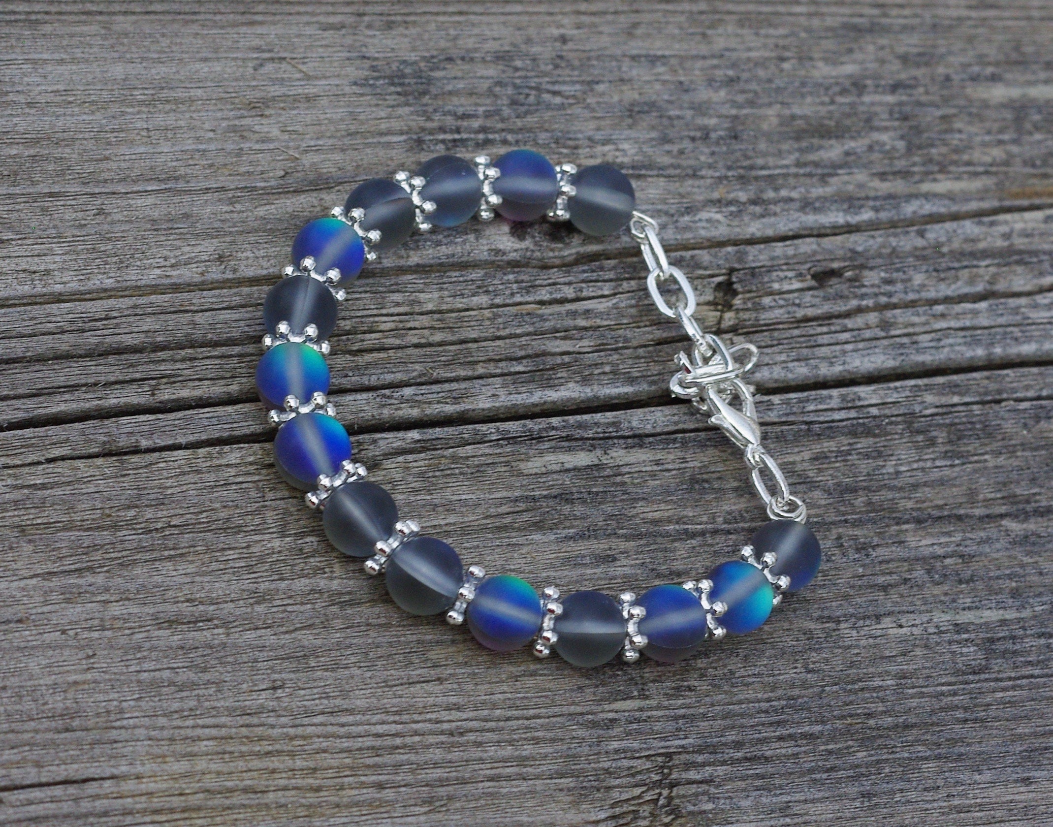 Rainbow Moonstone Bracelet ~ White Labradorite Jewellery - Etsy UK